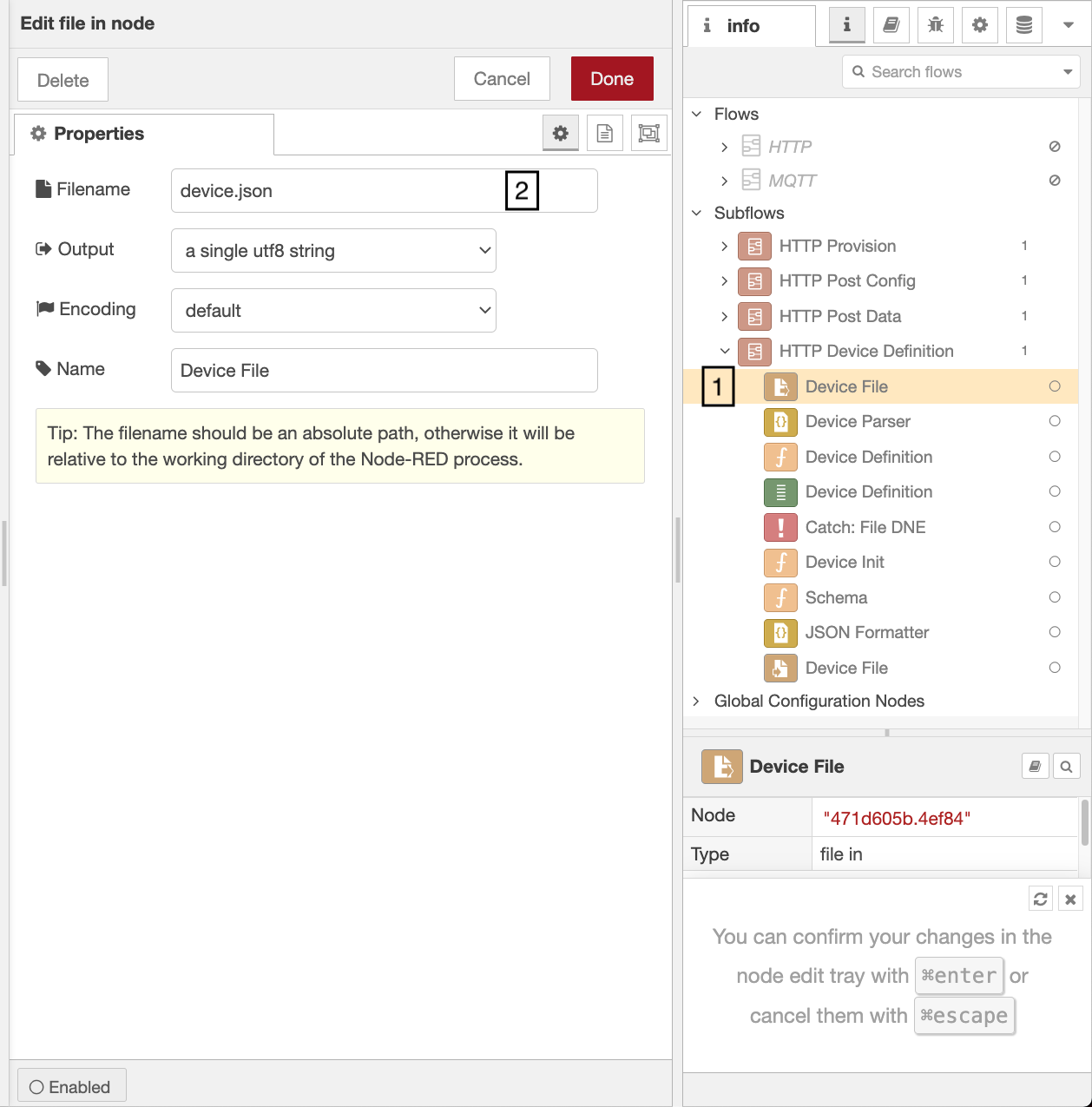 Node RED Exosite Documentation